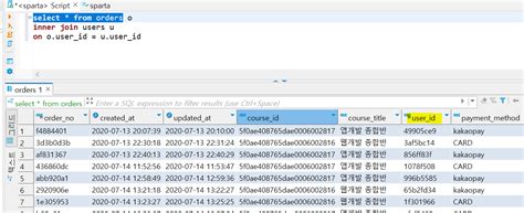 [내일배움단] 엑셀보다 쉬운 sql 3주차 ds