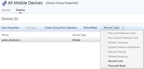 Passcode Reset And Remote Lock Via Windows Intune Modern Management Blog