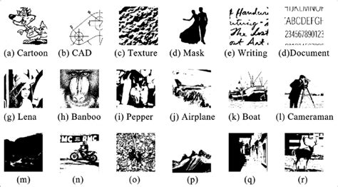 The Experimental Binary Images From Different Image Sources The First
