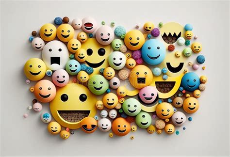 3d Illustration Of Smiley Emoticon Of World Emoji Day Stock