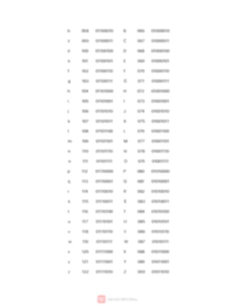 Solution Ascii Code Studypool