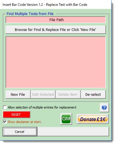 Insert BarCode Add In