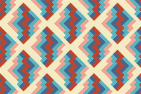 Premium Vector Seamless Geometric Pattern In Retro Style Striped Background