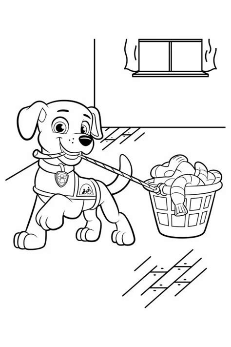 Раскраска Щенячий патруль распечатать бесплатно или раскрасить онлайн
