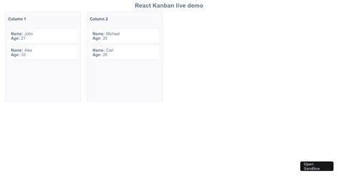 React Kanban Dnd Forked Codesandbox