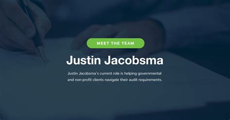 Justin Jacobsma Cpa Meet The Team Williams And Company P C
