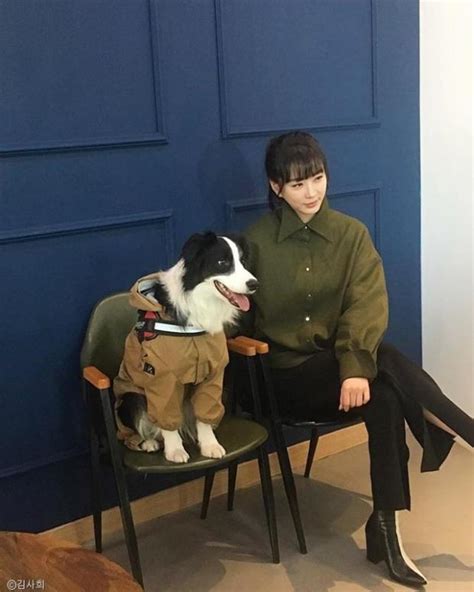 김사희 반려견과 함께한 달달한 촬영 현장 공개 아주경제
