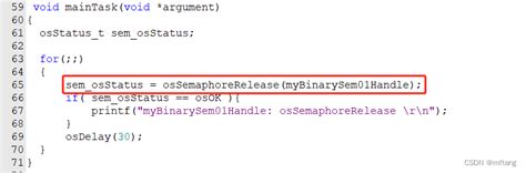Free Rtos中semaphore（二值信号量）的使用介绍ossemaphorenew Csdn博客