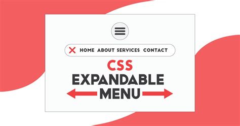 Want To Create A Expanding Menu Bar Check Out This Css Expandable Menu On Click Expanding Menu