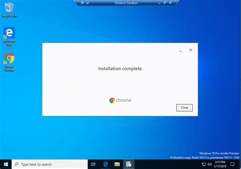 Installing New Windows 10 Sandbox Feature Networking Resources Browsers Security