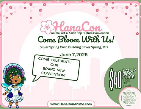 Jun 7 Hanacon 2025 A Celebration Of Anime The Arts And Asian Pop Culture Silver Spring