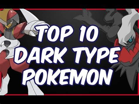 Pokemon Dark Type Names
