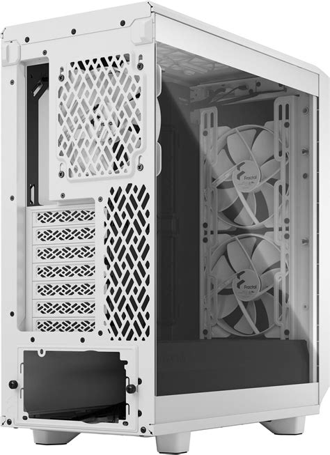 Fractal Design Meshify 2 Compact Lite Atx Mid Tower Pc Case Angular Mesh Design Clear Tint