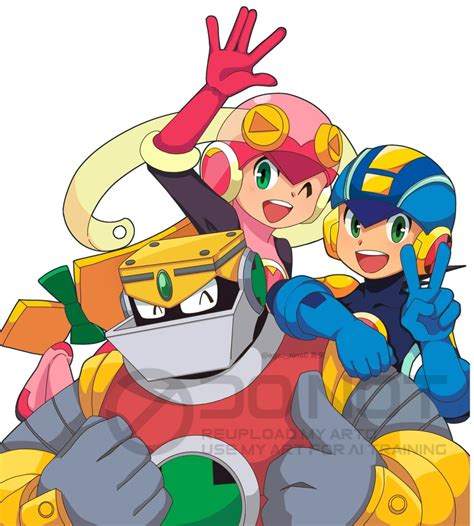 Megamanexe Rollexe And Gutsmanexe Mega Man And 1 More Drawn By
