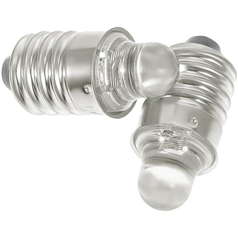 2pcs Flashlight Bulb 6v Round Light Bulb E10 Socket Screw Base Light
