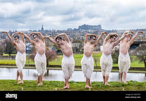 Male Ballet Dancers Pose In Costumes For Matthew Bournes Swan Lake