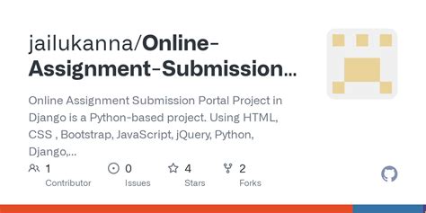 Github Jailukannaonline Assignment Submission Portal Online