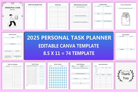 2025 Personal Task Planner Interior Graphic By Munjixpro · Creative Fabrica