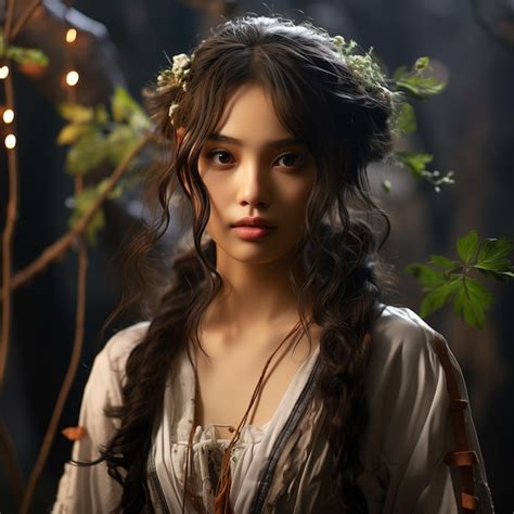 O Rosto De Daphne A Bela Ninfa Da Mitologia Grega Estilo De ídolo