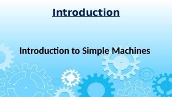 Simple Machines PowerPoint By Lesson Plans With Purpose TpT