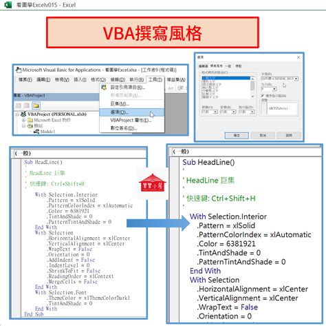excel職場活用小教室 【看圖學excel】vba撰寫風格