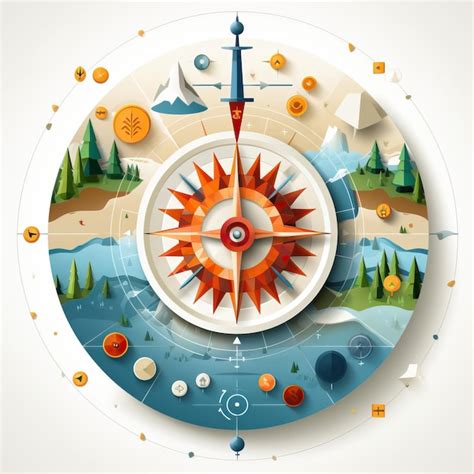 Premium Vector Flat Design Vector Navigation Design On White Background