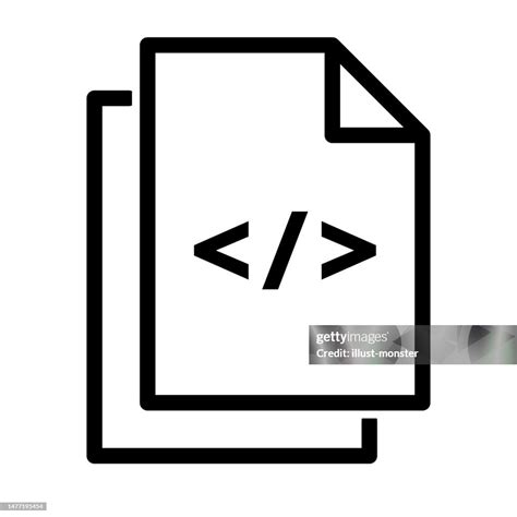 Programming Code File Icon Programming Source Code Vector High Res Vector Graphic Getty Images