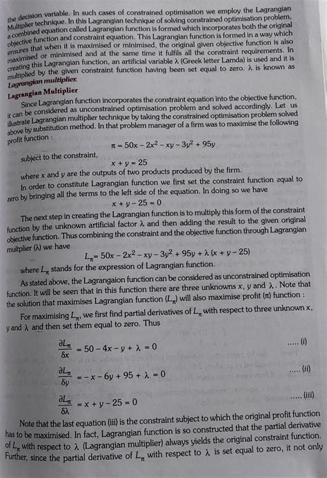 Solved A Combined Equation Called Lagrangian Function Is