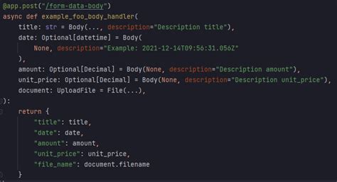 Github Dotx Pyfa Converter A Simple Pydantic To Form Fastapi