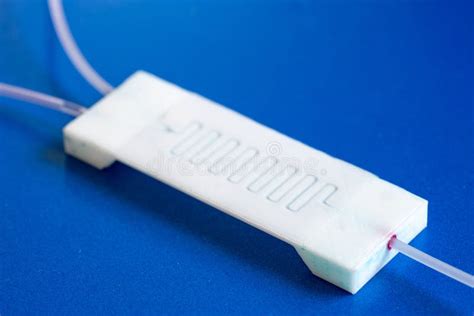 lab on chip microfluidic device stock image image of genetics plate