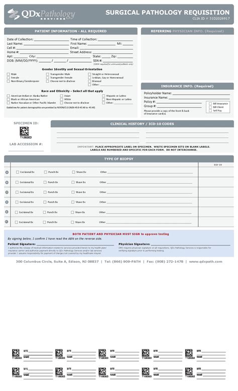 Qdx Pathology Requisitions Order Pathology Tests Easily