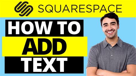 How To Add Text On Squarespace Website YouTube