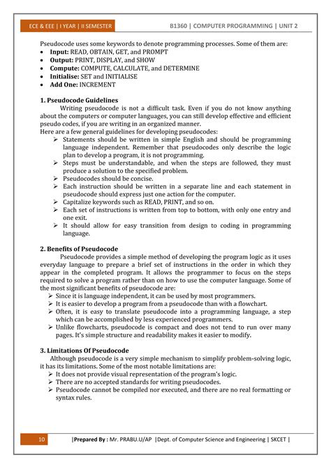 Problem Solving Techniques And Introduction To C Pdf