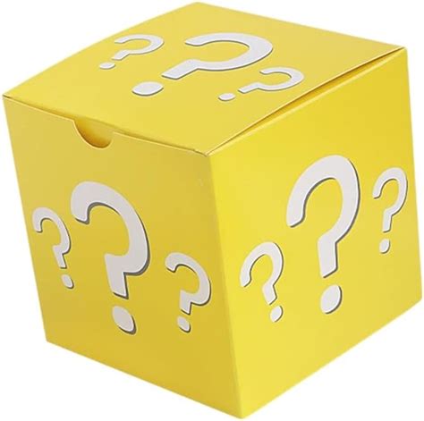 Aimall 50pcs Mystery Blind Boxes 13x13x13cm Foldable Yellow Cardboard