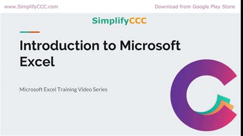 Ms Excel Basics 1 Introduction To Excel In Hindi Youtube