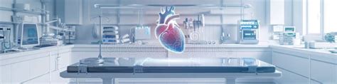 Medical Healthcare Digital Hologram Anatomy Of Human Heart And Organs