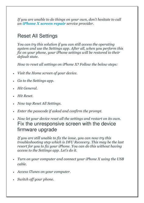 Ppt Unresponsive Screen On Iphone X Powerpoint Presentation Free Download Id11696760