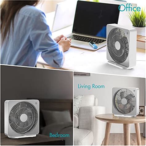 Pelanzenhau Small Box Fan Small Window Fan Powered By Ac Adapter Powerful Speeds With