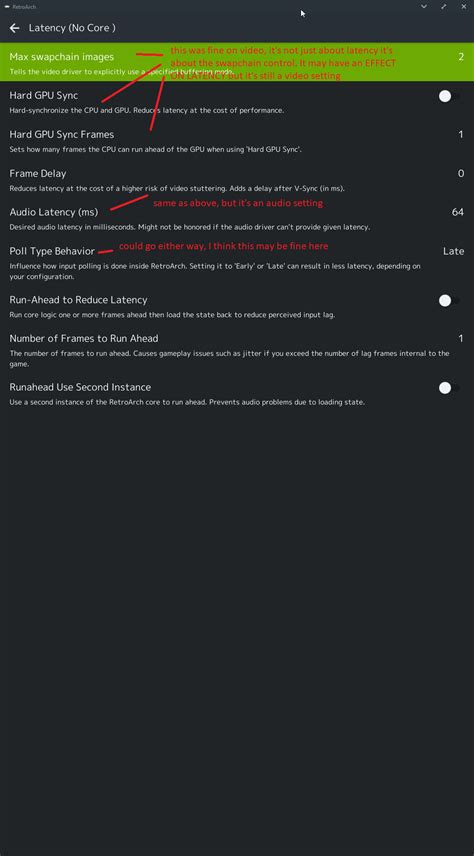 Settings Re Ordering Pruning Re Categorization · Issue 6600 · Libretroretroarch · Github