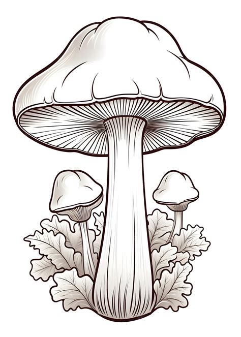 버섯 컬러링 페이지 버섯 그림 컬러링페이지 버섯 라인 아트 컬러팅 페이지 버둥 컬러링 책 어른들 컬러닝 페이지 인공지능 생성