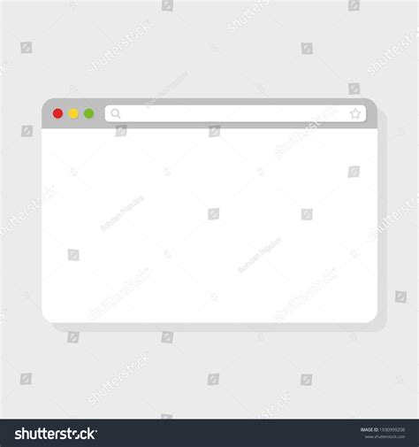 Browser Mockup Screen Internet Interface Browser Stock Vector Royalty Free 1930999208
