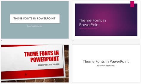 Theme Fonts In Powerpoint 2016 For Mac