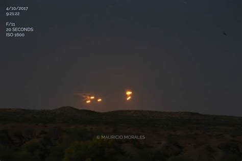 美国亚利桑那州夜空惊现有6盏大灯的不明飞行物ufo？ 神秘的地球 科学自然地理探索
