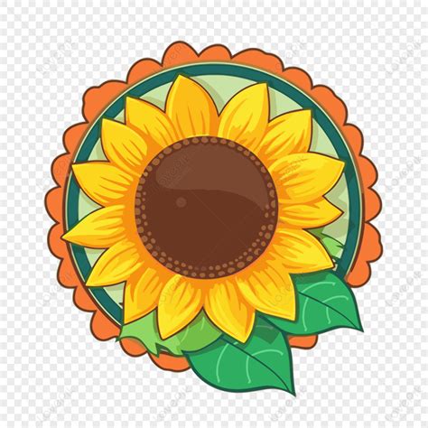 การ์ตูน ทานตะวัน ภาพตัดปะ สติกเกอร์ภาพตัดปะ เวกเตอร์ Png สำหรับการดาวน์โหลดฟรี Lovepik