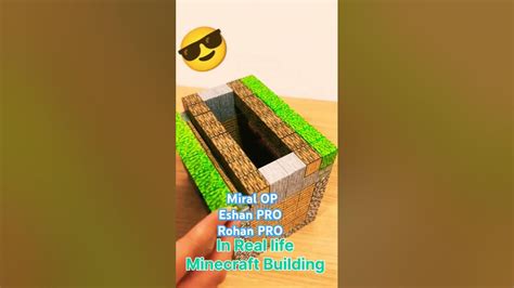 Real Life Minecraft Building 🏠 Shortsmiralopeshan Prorohanpro