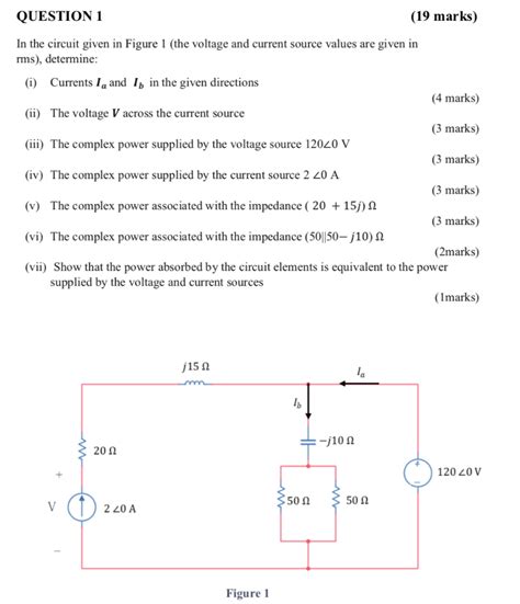 Solved QUESTION Marks In The Circuit Given In Figure Chegg