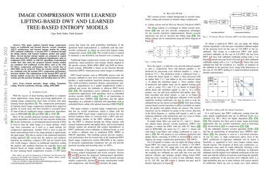 Image Compression With Learned Lifting Based DWT And Learned Tree Based