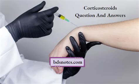 Corticosteroids Question And Answers Bds Notes