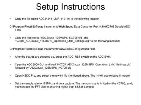 KC TSW J EVM ADC J EVM Ppt Download