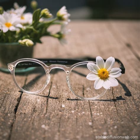 Flowers Wearing Glasses Stable Diffusion Online